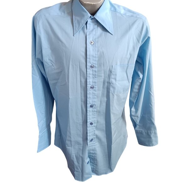 Sears | Shirts | Vintage Sears Mens Shirt Medium 5534 197s Permaprest ...